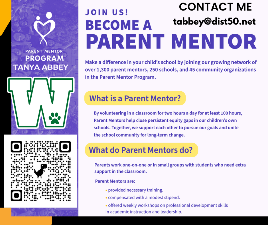 Three More Parent Mentors Needed! | Woodland School District 50